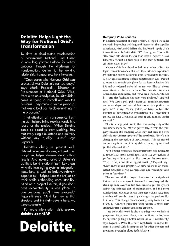 Gx Tech National Grid Sap Ariba June | PDF