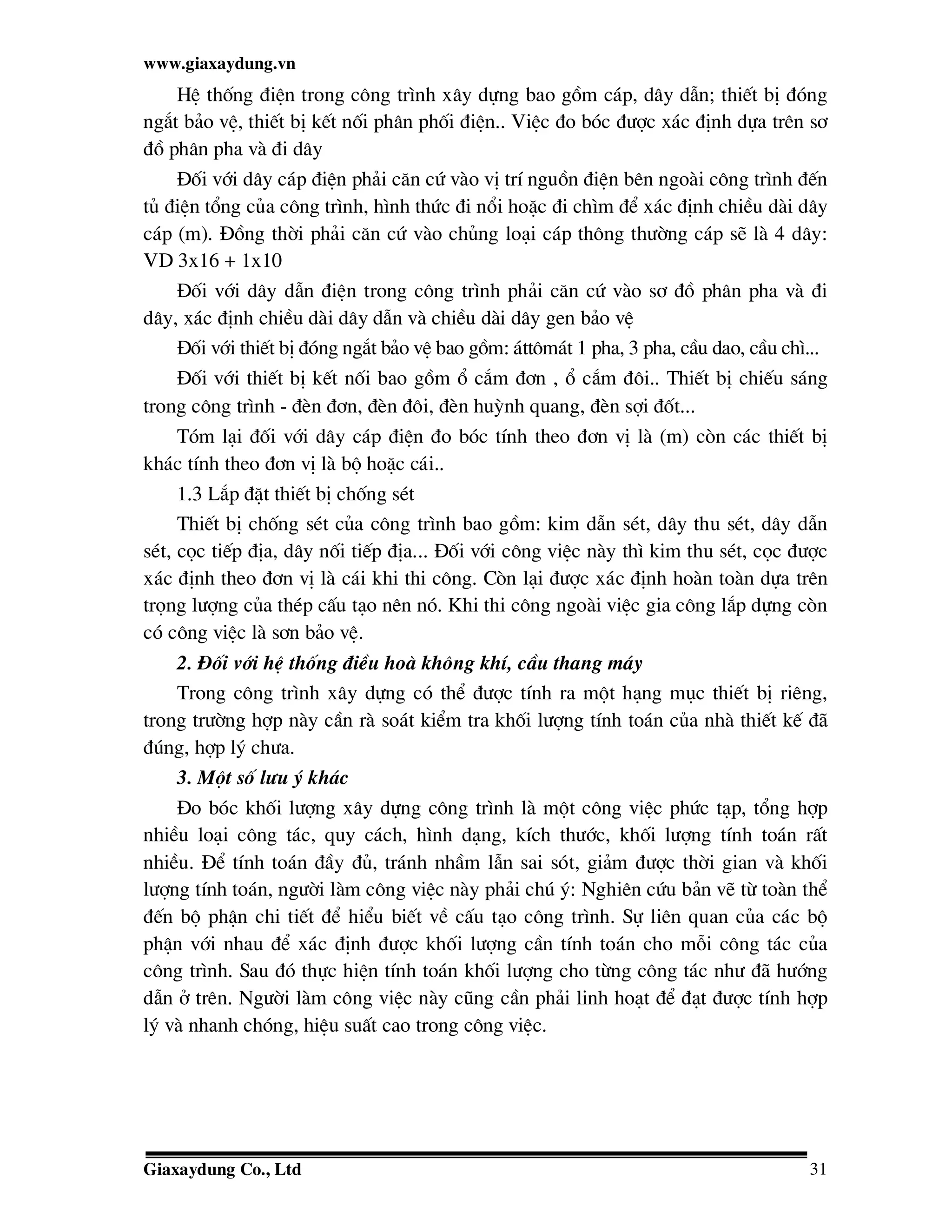 Giao trinh do boc khoi luong cong trinh xay dung - Ky su QS Quantity ...