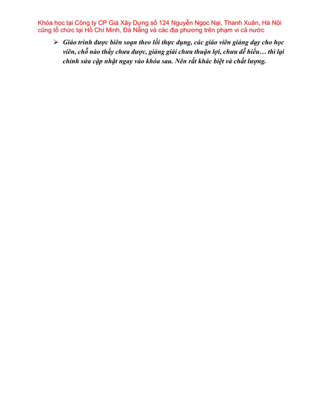 Muc luc giao trinh do boc khoi luong du toan gom 300 trang | PDF