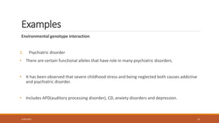Genotype and environment interaction G x E | PPTX