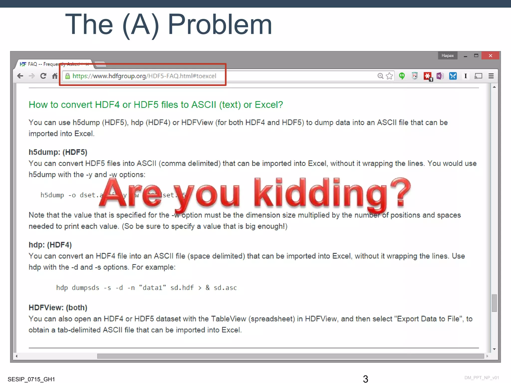 America Runs on Excel and HDF5 - Glued together by Python | PPT