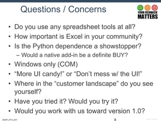 America Runs on Excel and HDF5 - Glued together by Python | PPTX