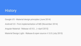 Angular material vs material design light | PPTX | Web Design and HTML | Internet