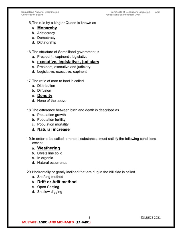 GEO_F4_Exam_-20_21__Answers.pdf | Geology | Science