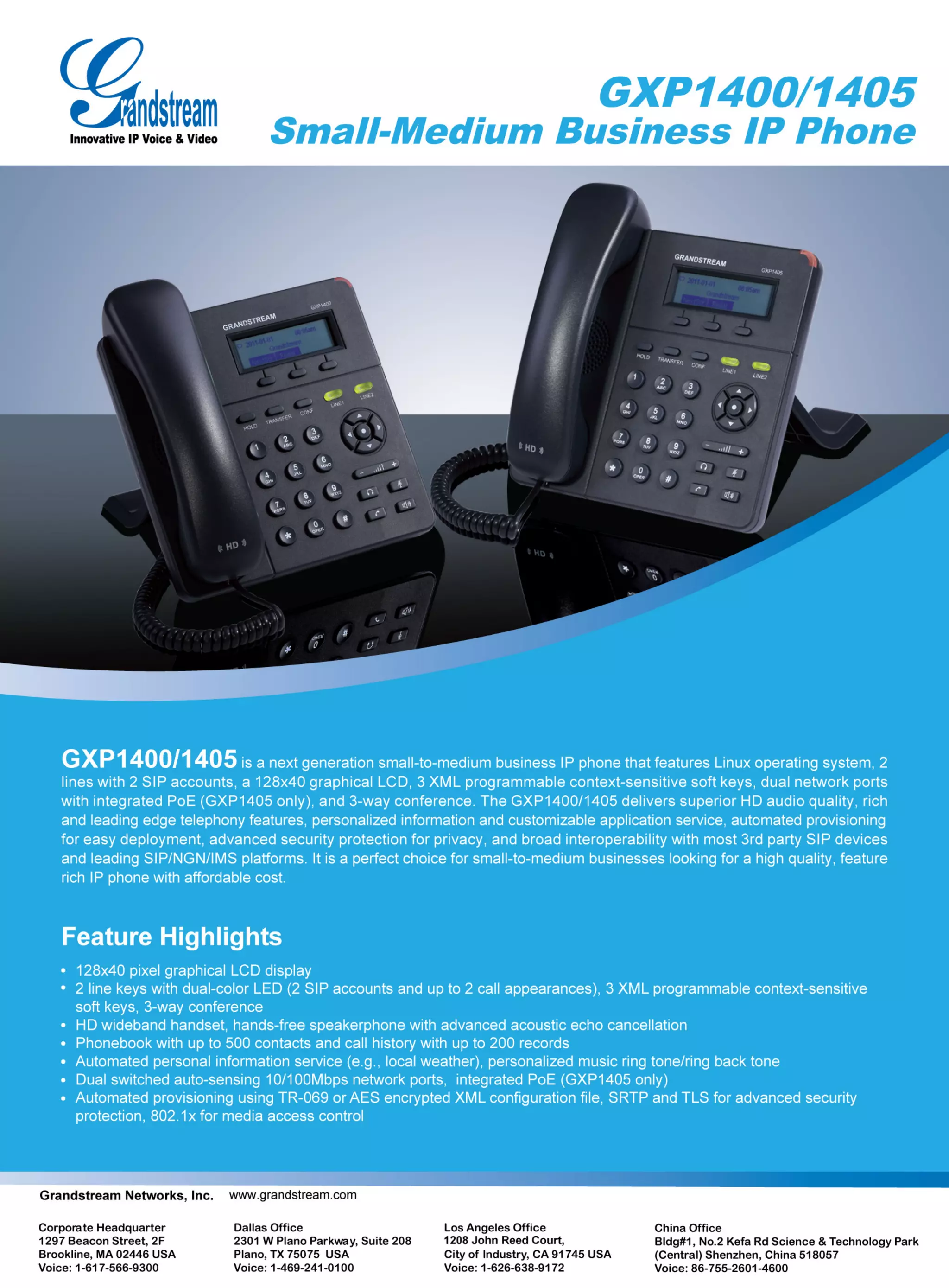 Grandstream IP Telephone | PDF