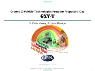 GXV-T Proposer Day DARPA Sep 2014 | PDF