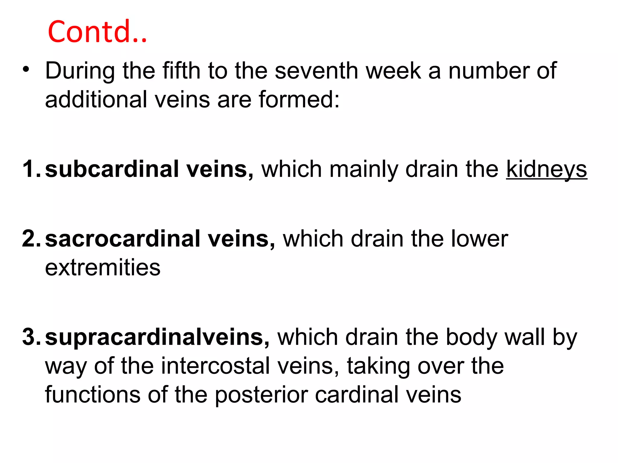 Development of veins | PPT
