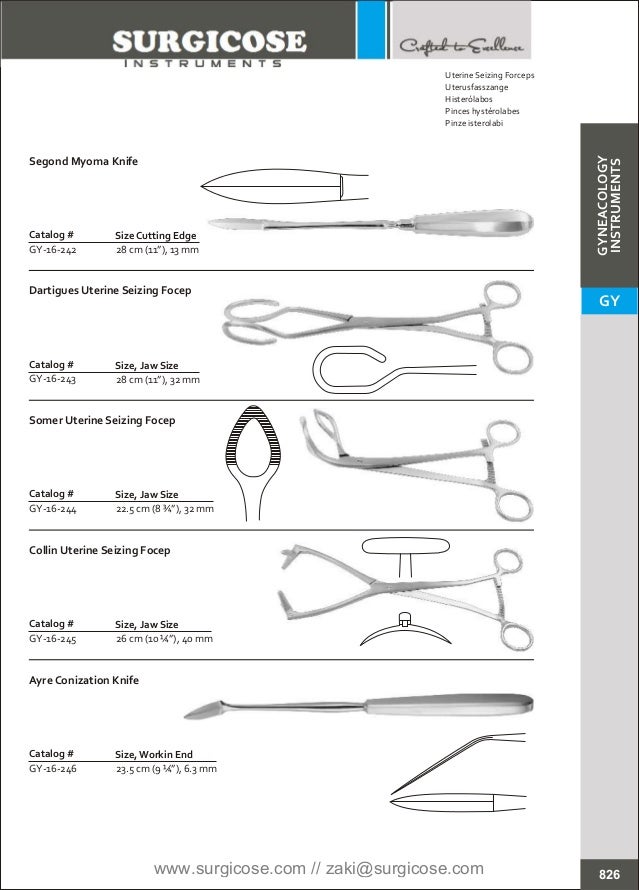 GYNECOLOGY INSTRUMENTS [SURGICOSE]