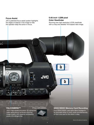 JVC GY-HM600 Camcorder | PDF