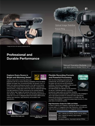 JVC GY-HM70E Catalog | PDF | Cameras and Camcorders | Consumer Electronics
