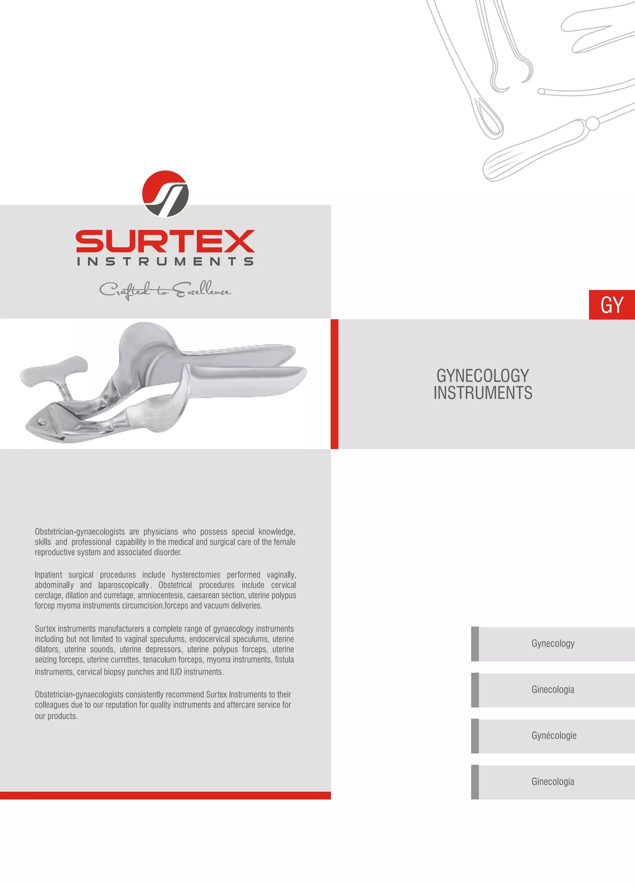 GYNECOLOGY INSTRUMENTS | PDF