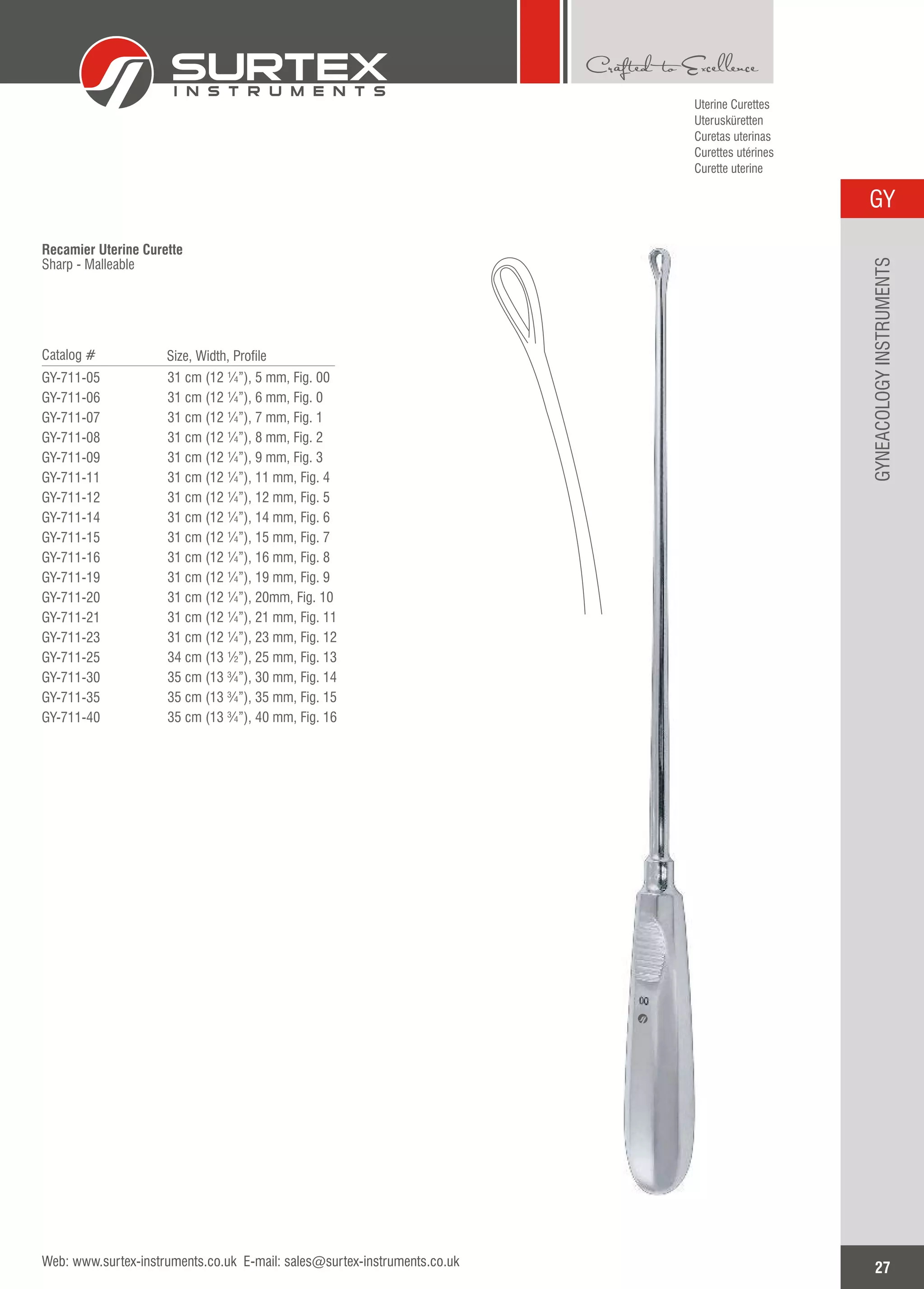 GYNECOLOGY INSTRUMENTS | PDF | Pregnancy | Reproductive Health