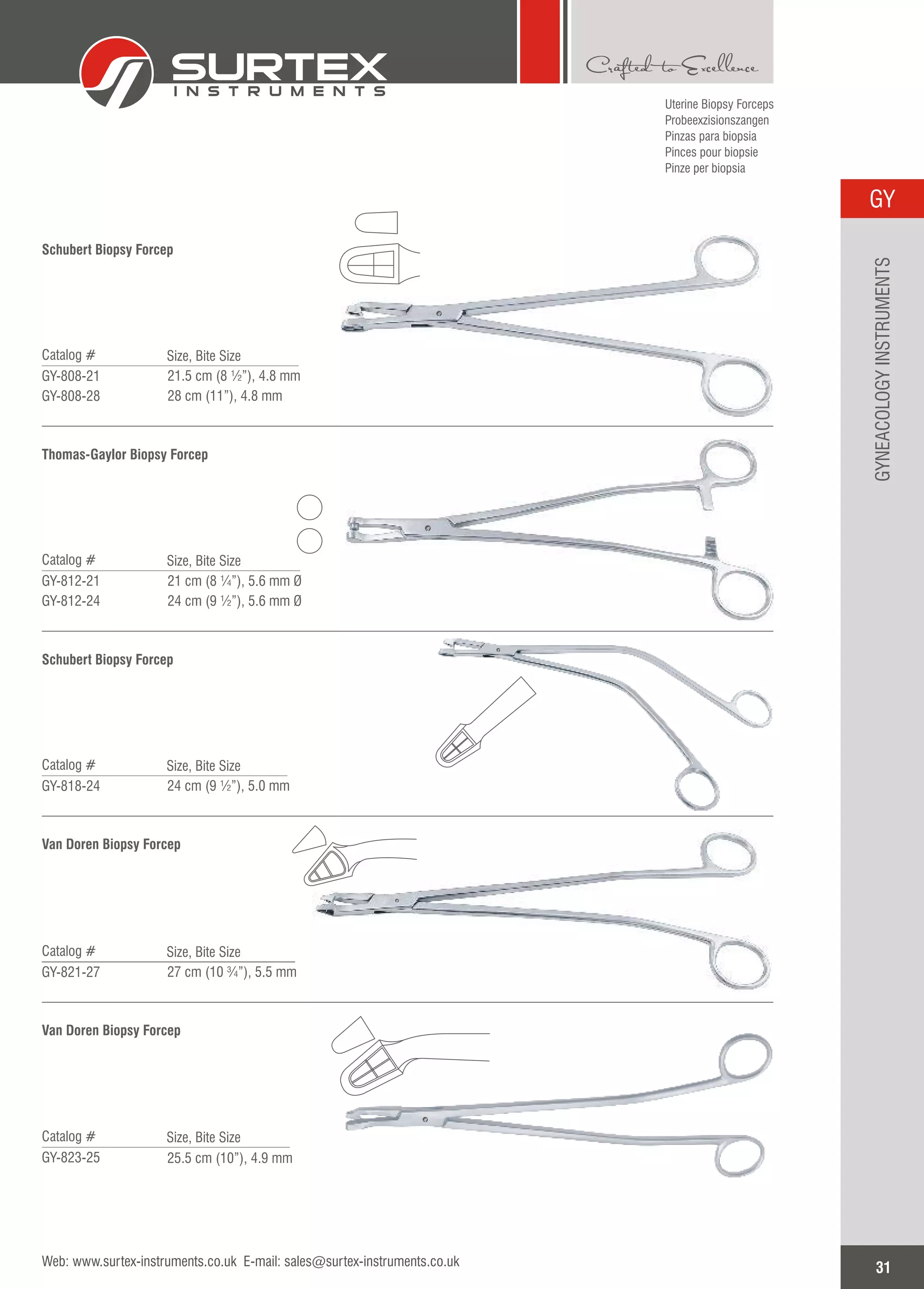 GYNECOLOGY INSTRUMENTS | PDF | Pregnancy | Reproductive Health