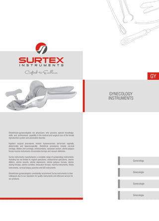 GYNECOLOGY INSTRUMENTS | PDF