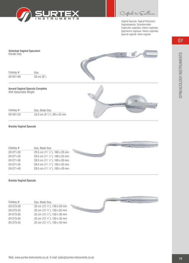 GYNECOLOGY INSTRUMENTS | PDF | Pregnancy | Reproductive Health