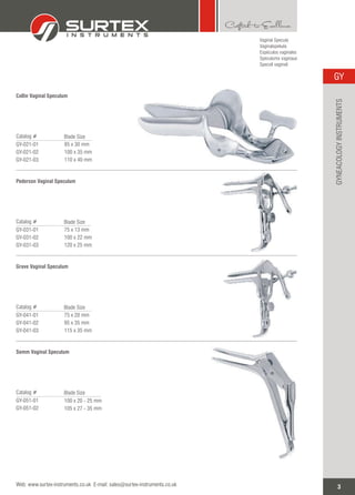 GYNECOLOGY INSTRUMENTS | PDF