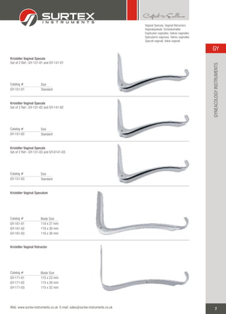 GYNECOLOGY INSTRUMENTS | PDF
