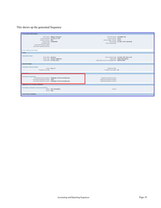 Oracle Accounting reporting sequences | PDF
