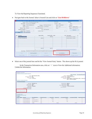 Oracle Accounting reporting sequences | PDF