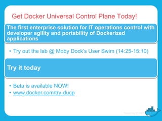 DockerCon EU 2015: Docker Universal Control Plane (Gordon's Special ...