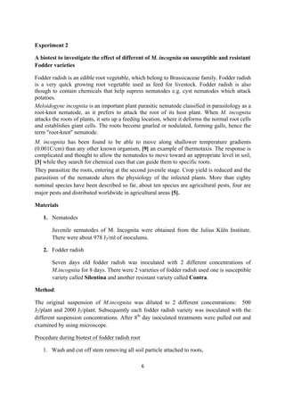 Lab Work Protocol | PDF