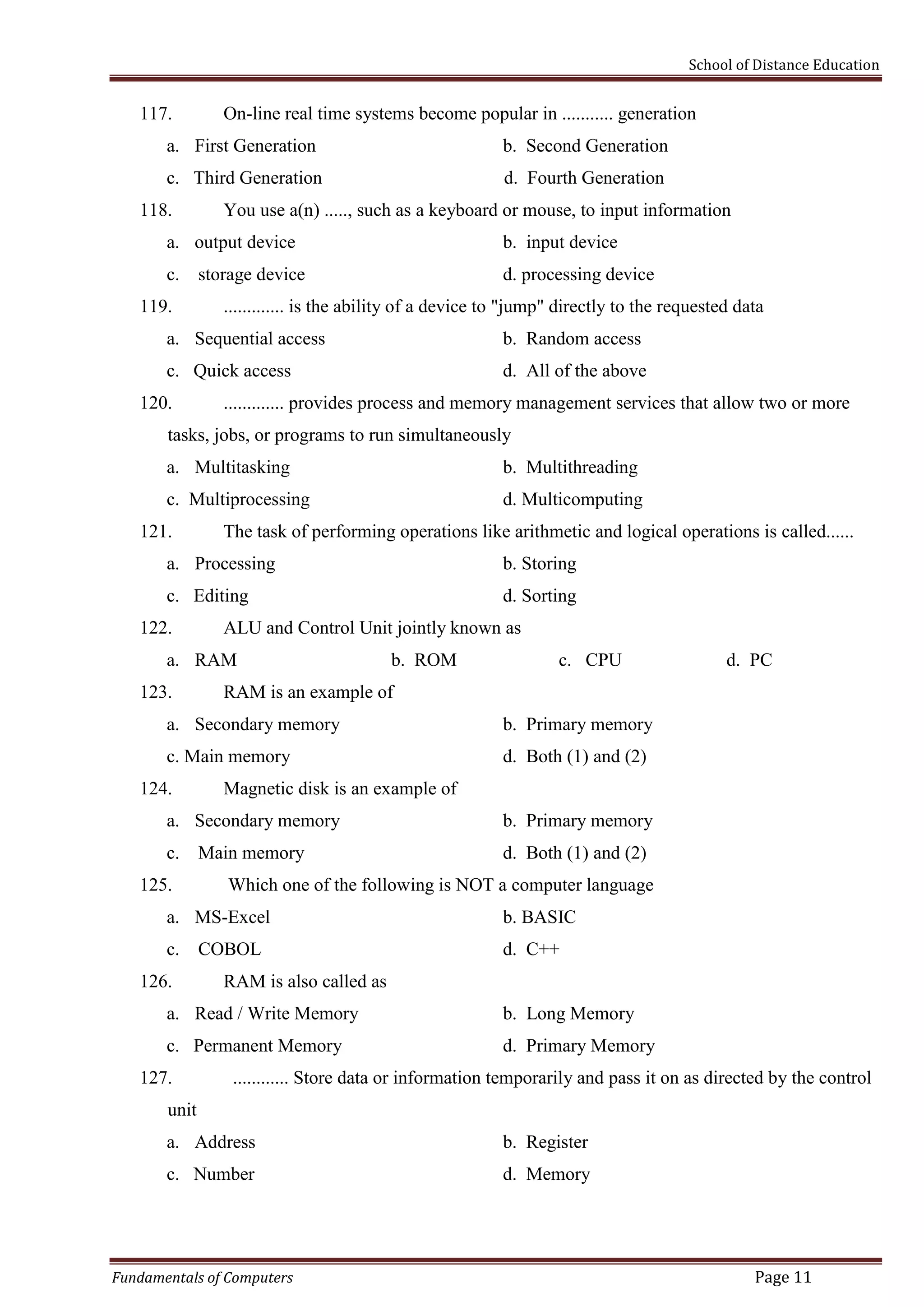 computer fundamental of_computer | PDF | Computing | Technology & Computing