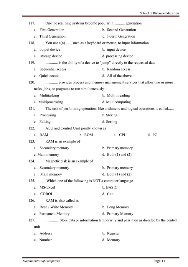 computer fundamental of_computer | PDF | Computing | Technology & Computing
