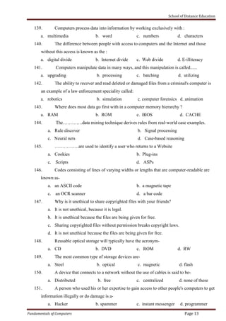 computer fundamental of_computer | PDF