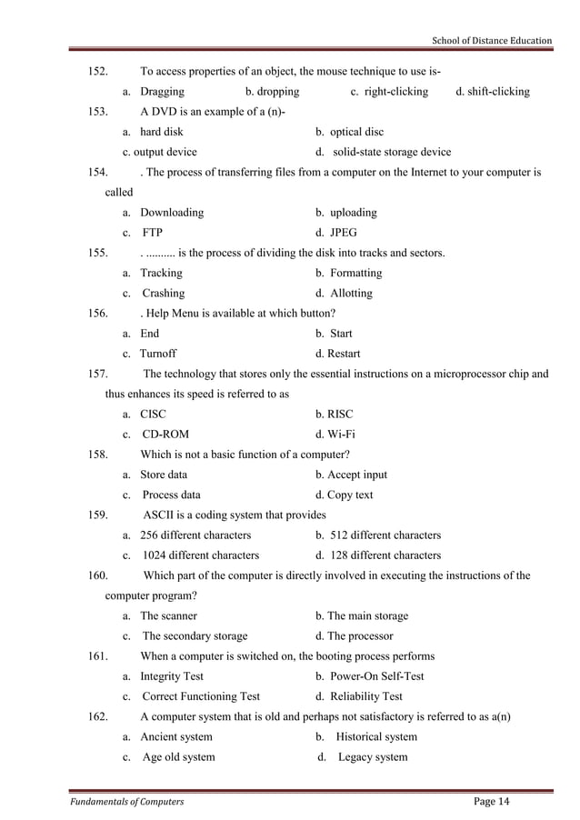 computer fundamental of_computer | PDF | Computing | Technology & Computing