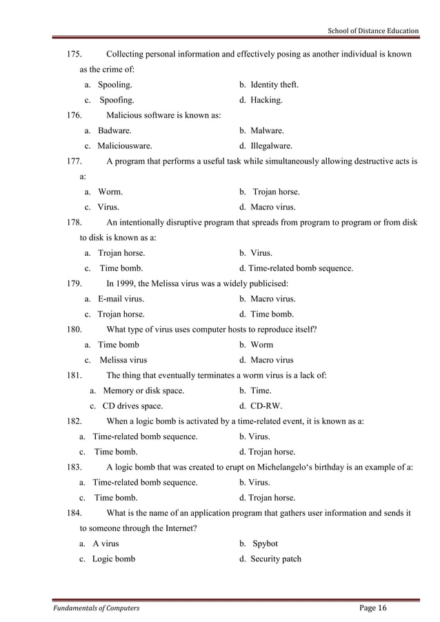 computer fundamental of_computer | PDF | Computing | Technology & Computing