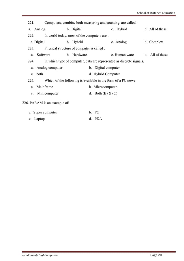 computer fundamental of_computer | PDF | Computing | Technology & Computing