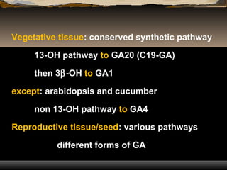 gybbrellin and its role in plant | PPT