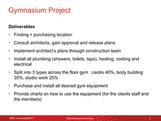 Gymanisum project | PPTX