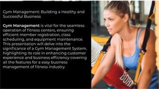 GYM Management ERP System Robust features.pdf | Fitness and Exercise ...