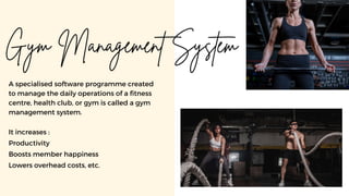 GYM MANAGEMENT SOFTWARE BY IN MY GYM ... | PDF
