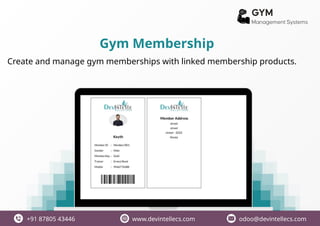All-in-One Gym Management System in Odoo | PPTX