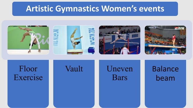 Gymnastics Events & Equipment Dimensions | PPTX | Fitness and Exercise ...