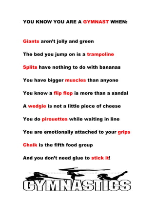 Gymnastics Ten.0 Poem | DOC