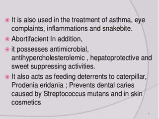 Gymnema and Apamarg (Pharmacognosy) | PPTX