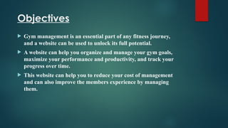 Gymnation : A gym application for Daily gym routine | PPT