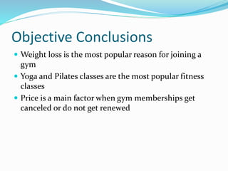 Gym Survey Results | PPTX