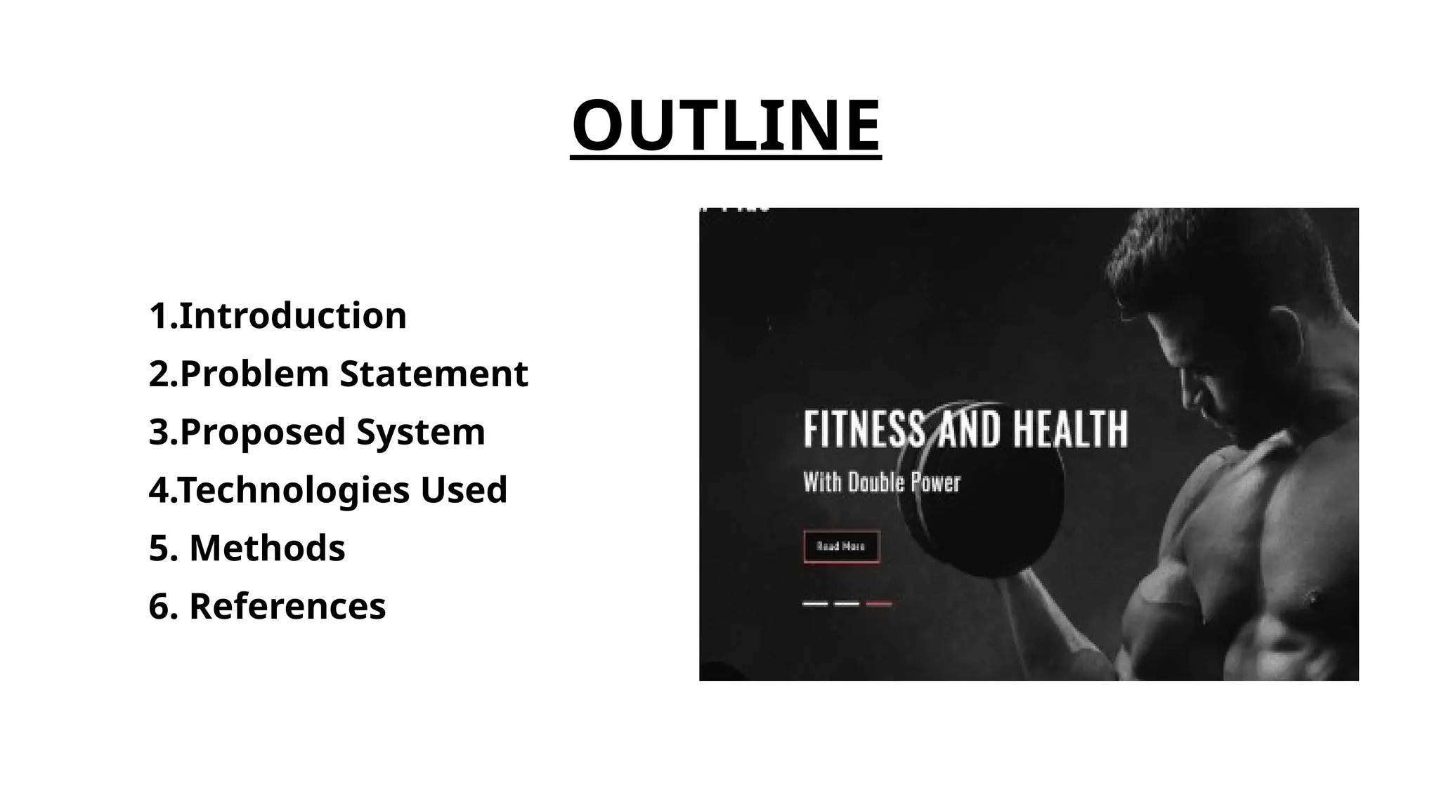 gym website presentation for college project | PPTX