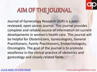 Gynecology Research (JGR) | PPTX