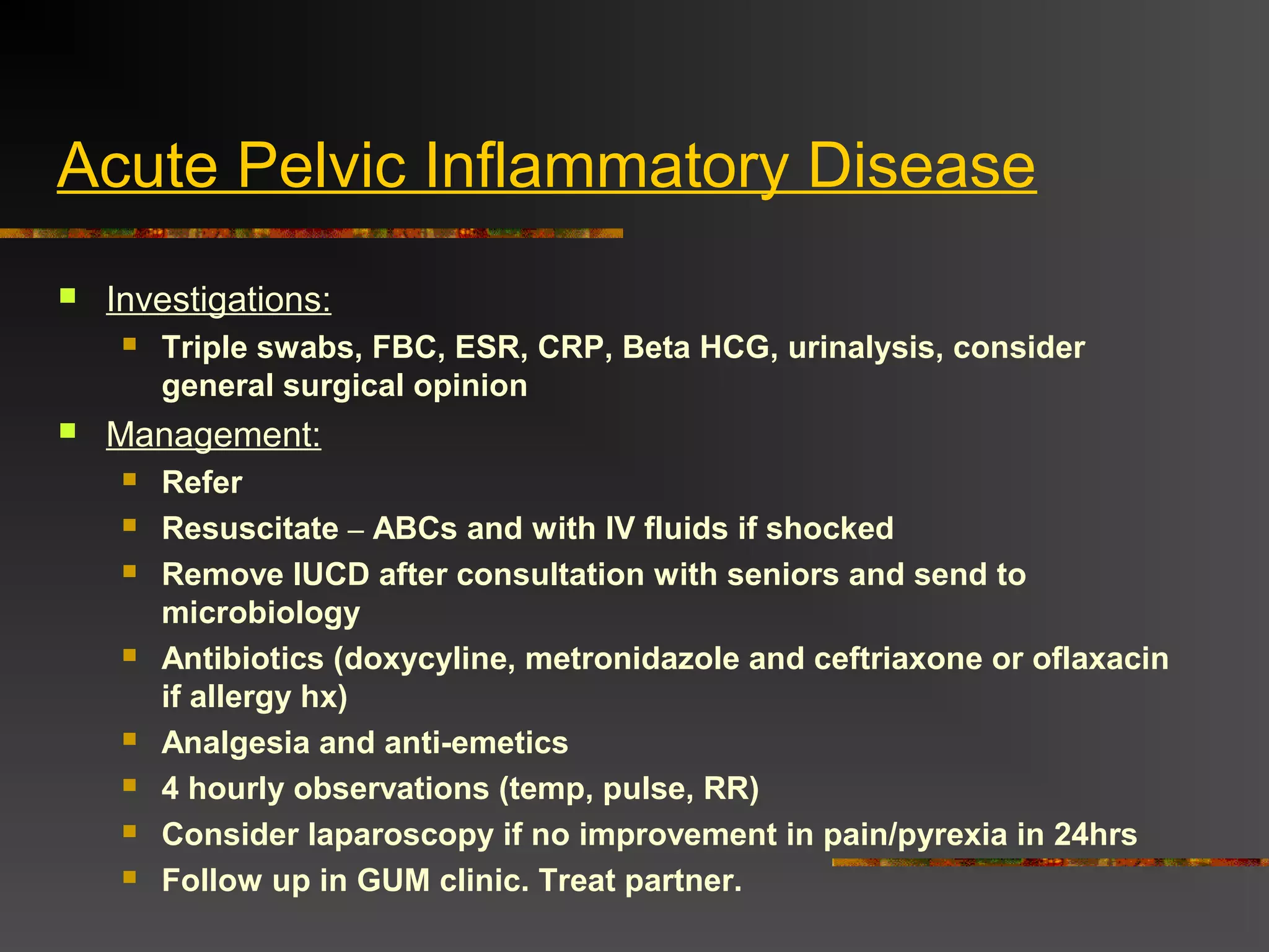 Gynaecological emergencies | PPT