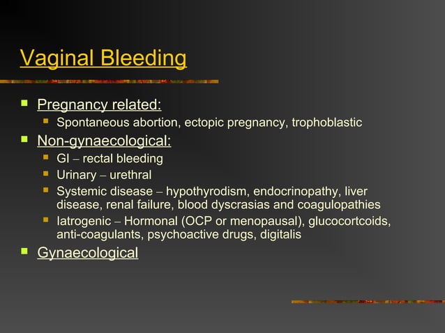 Gynaecological emergencies | PPT