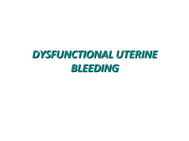Gynaecological emergencies | PPT