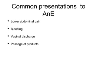 Gynaecological emergencies | PPT