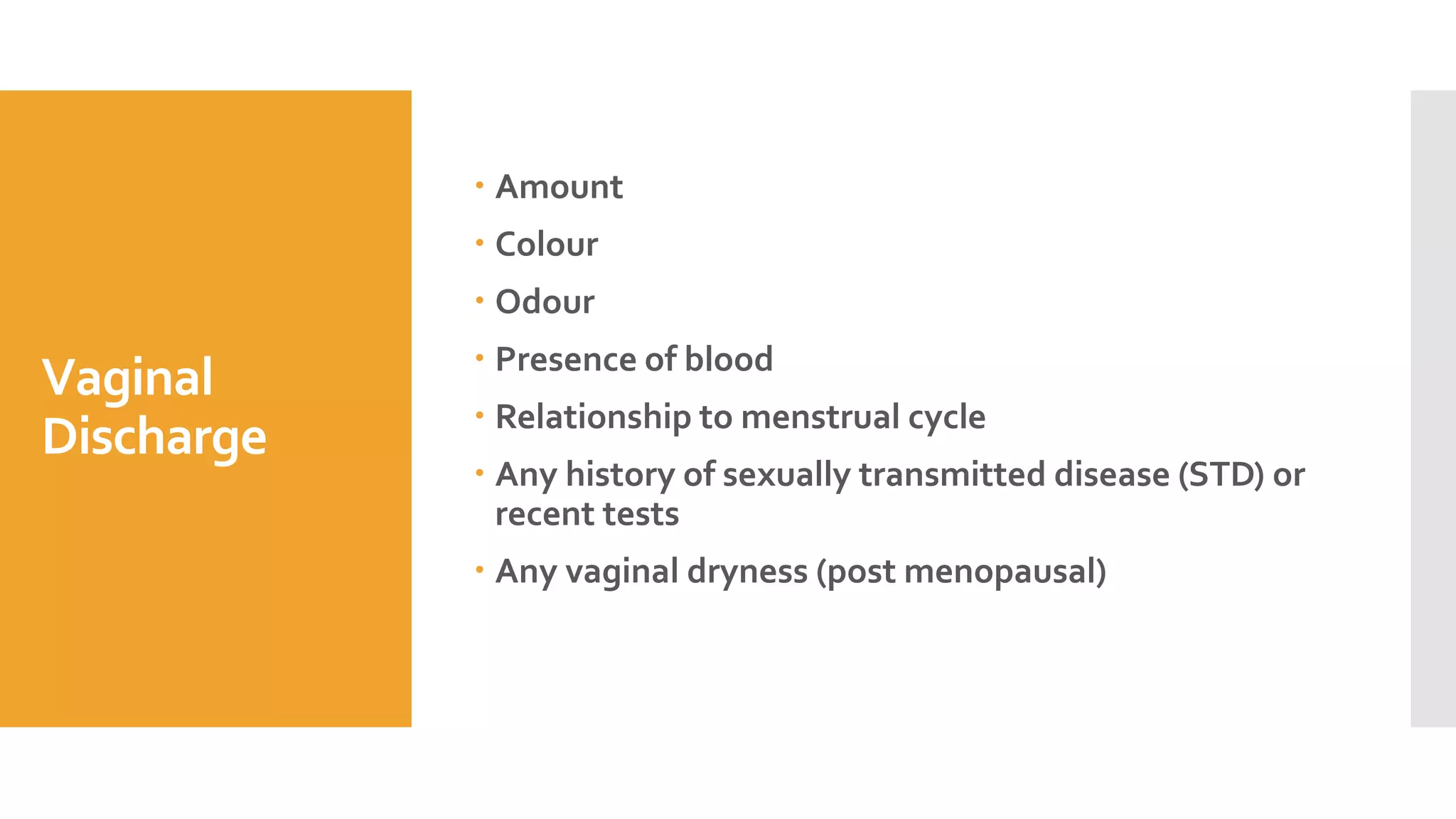 Gynaecological history taking | PPTX