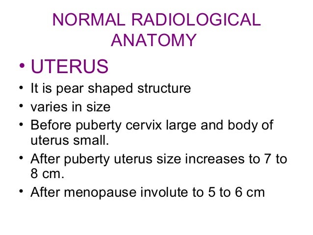 Normal Uterus Lining Measurements Chapter 10 Presentation