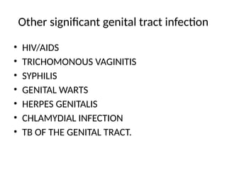 GYNAECOLOGICAL INFECTION.pptx. . | PPTX